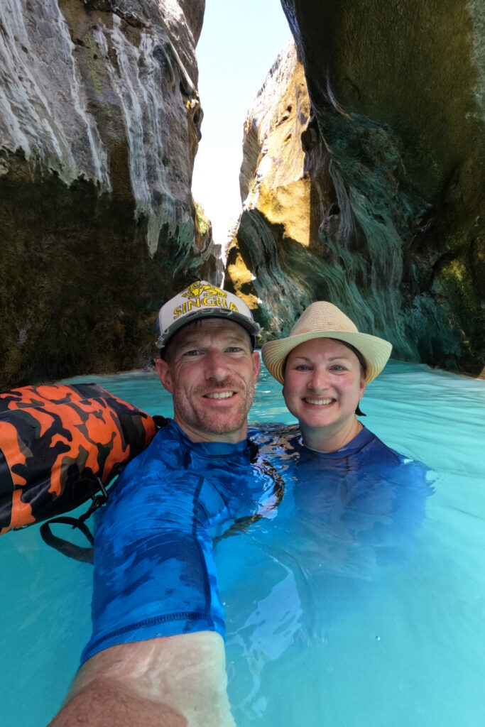 Wadi Hoqain - blue pools and waterfalls near Muscat - Oman Wanderlust